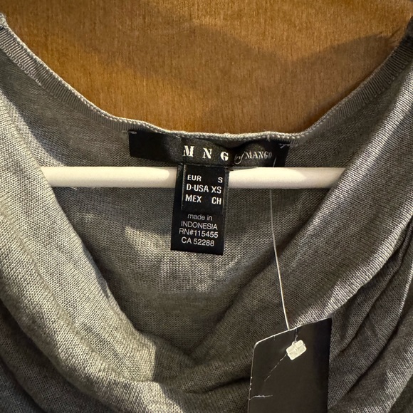 Mango | Tops | Mng Light Grey Slouchy Neck Tank Top | Poshmark